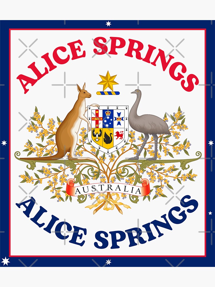"City of Alice Springs" Sticker for Sale by FedSherDesign | Redbubble