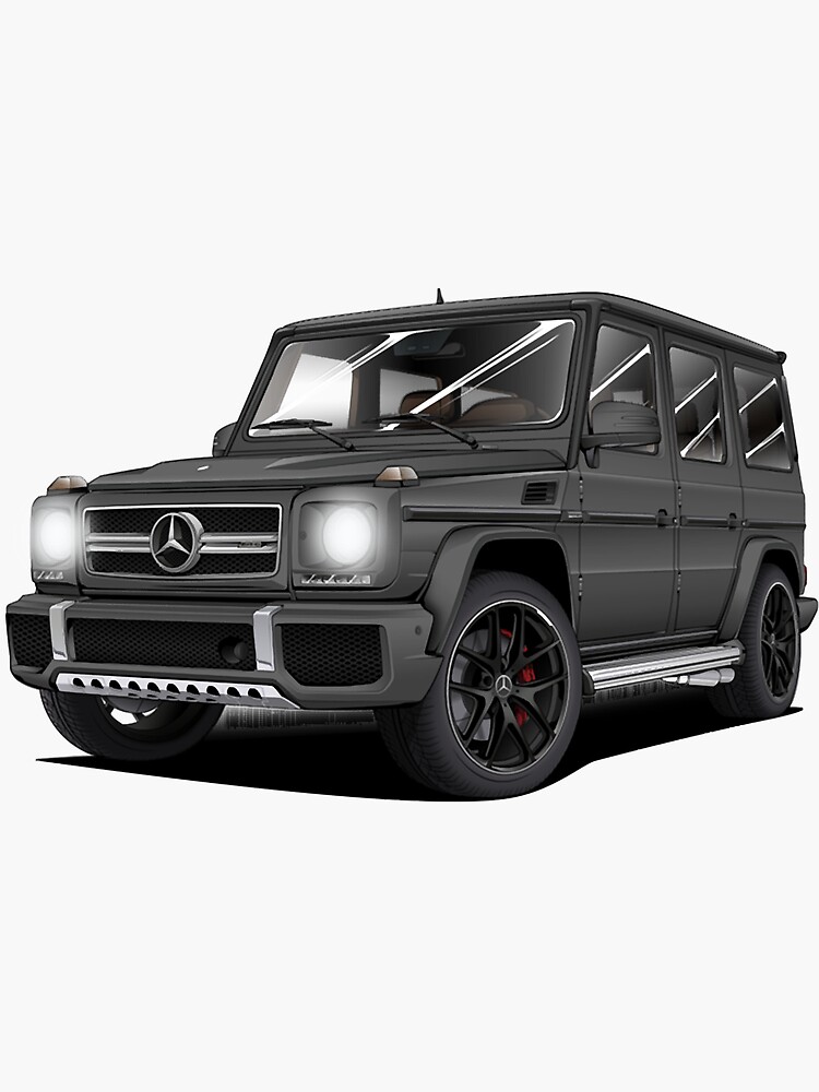 "Mercedes Benz G63 AMG - illustration" Sticker for Sale by MerchBothCo ...