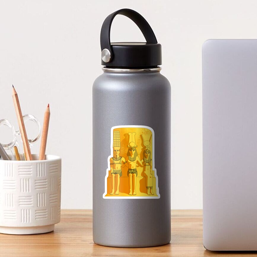 "Egyptian statue Amun-Ra, Ramses, Mut" Sticker for Sale by Hungold ...