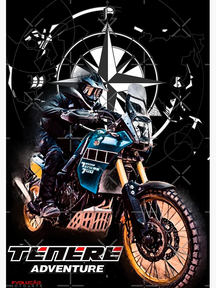 "Yamaha Tenere 700 Windrose Adventure" Poster for Sale by Evomotoarte ...