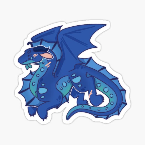 "Tsunami Wings of Fire" Sticker for Sale by Strangerdragons | Redbubble