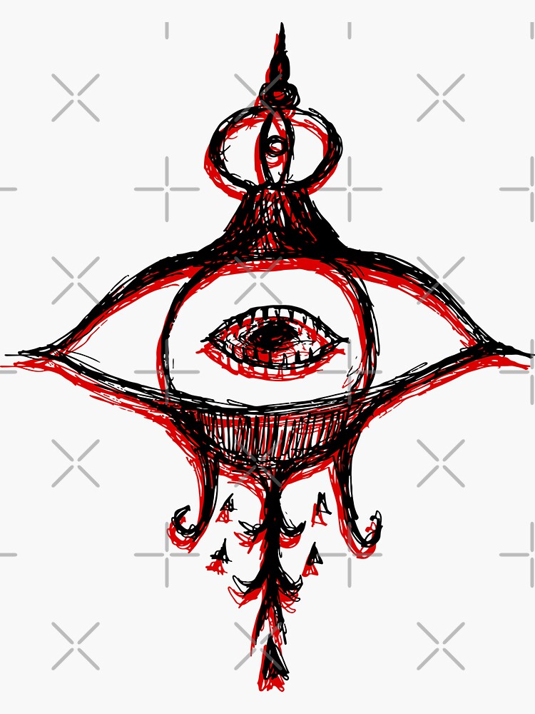 "Symbol Release the curse" Sticker for Sale by Aion-design | Redbubble