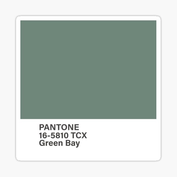"pantone 16-5810 TCX Green Bay" Sticker for Sale by princessmi-com ...