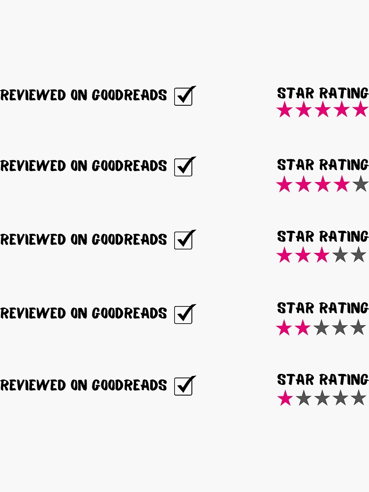 "Review and star rating stickers" Sticker for Sale by marlynlove ...