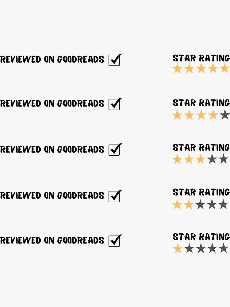 "Review and star rating stickers" Sticker for Sale by marlynlove ...