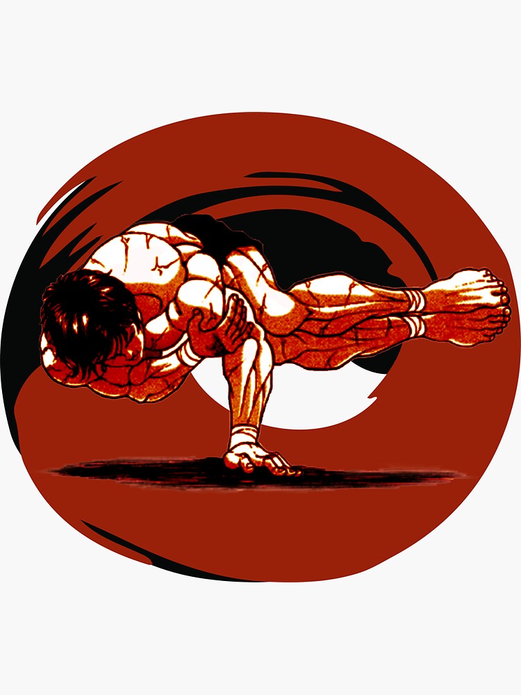 "Baki hanma pose" Sticker for Sale by VanshGraphics | Redbubble