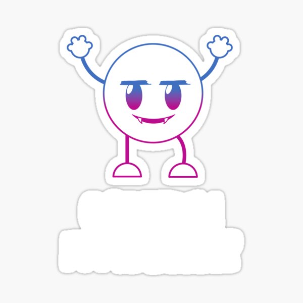 "Careful, I'm a Biter! Cute Biting Sharp Teeth Emoji" Sticker for Sale ...