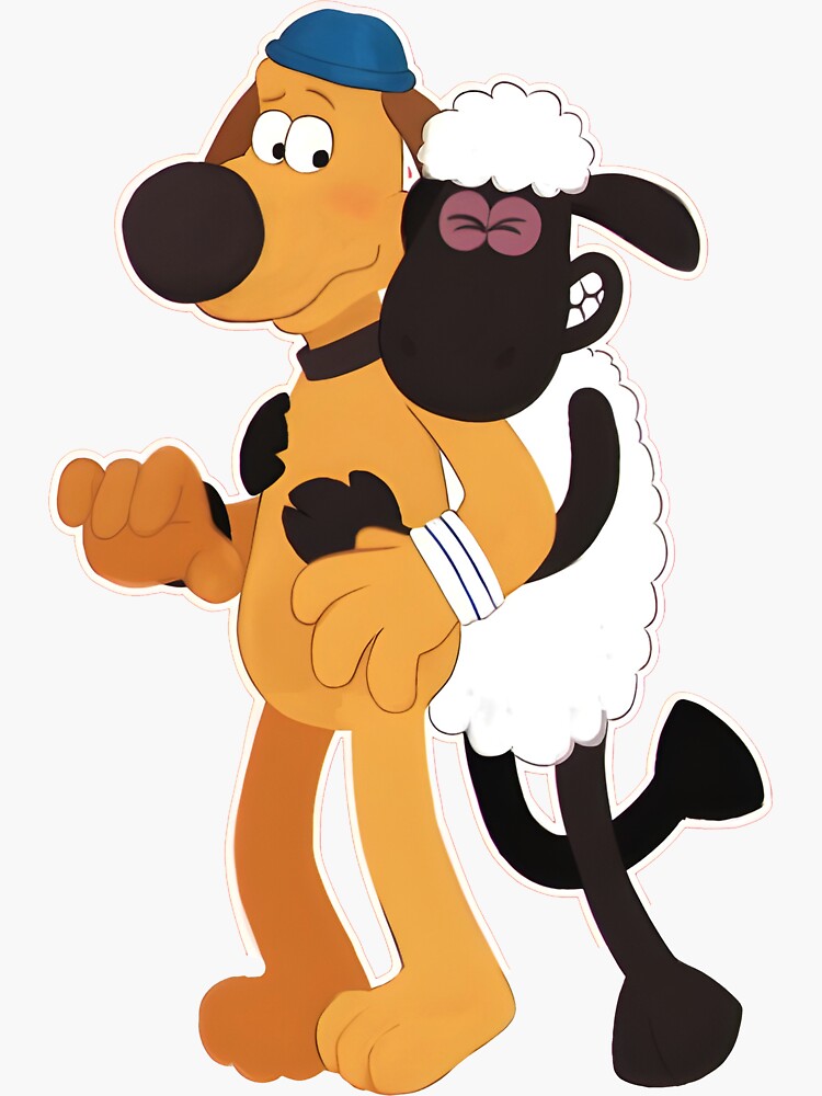 Shaun Sheep Funny With Friend Sticker For Sale By Janineurban Redbubble