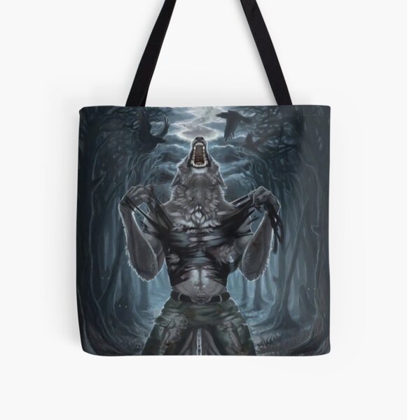 "werewolf ripping shirt meme " Tote Bag for Sale by Reo12 | Redbubble