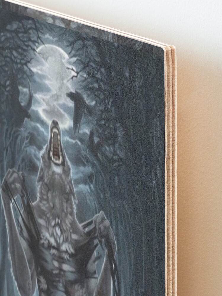 "werewolf ripping shirt meme " Mounted Print for Sale by Reo12 | Redbubble