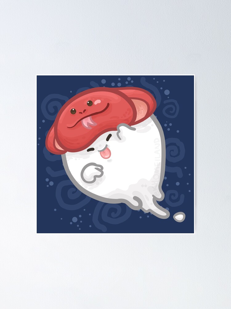 "Ghost Wearing Snake Mask" Poster for Sale by Khotekmei | Redbubble