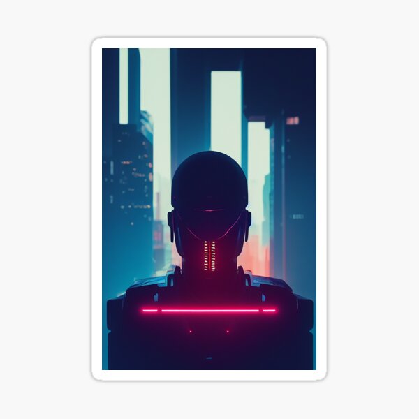 "Dreamer Cyberpunk Robot Portrait 8k City Background Volumetric ...