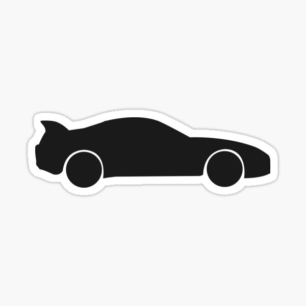 "toyota supra - side" Sticker by MandalaPics | Redbubble