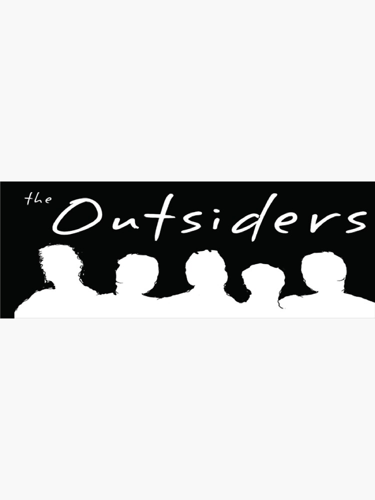 "The Outsiders" Sticker for Sale by kristenriello | Redbubble