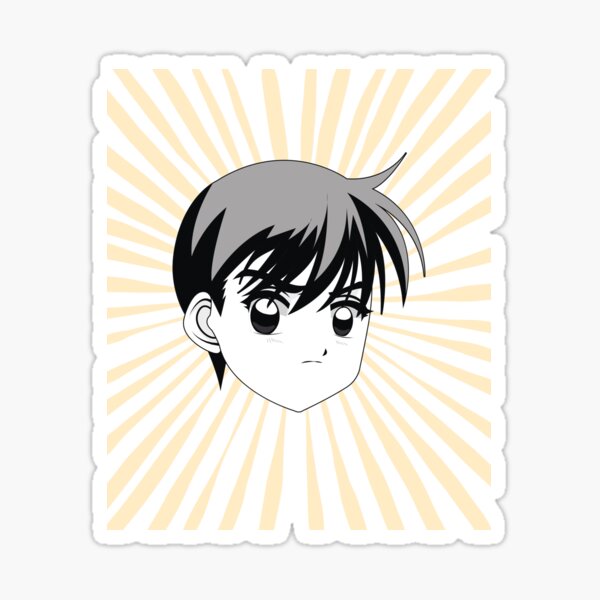 "Cute Anime Cartoon Face " Sticker for Sale by Neatpicks | Redbubble