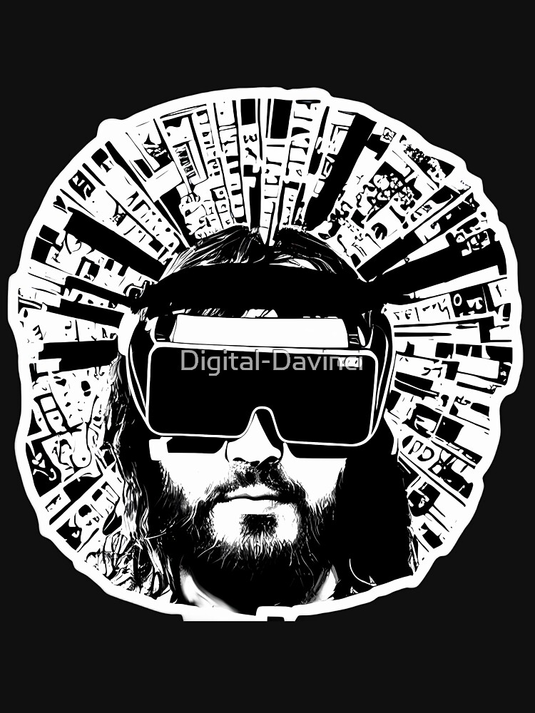 "Tech Jesus Christ Wearing AR Glasses VR Headset " T-shirt for Sale by ...