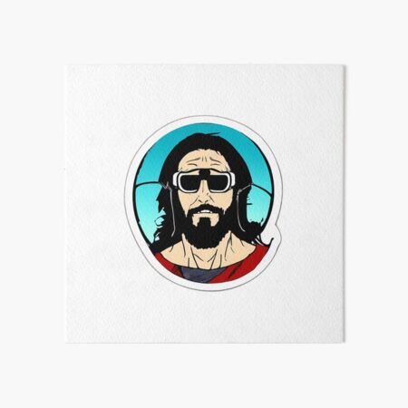 "Tech Jesus Christ Wearing AR Glasses VR Headset " Art Board Print for ...