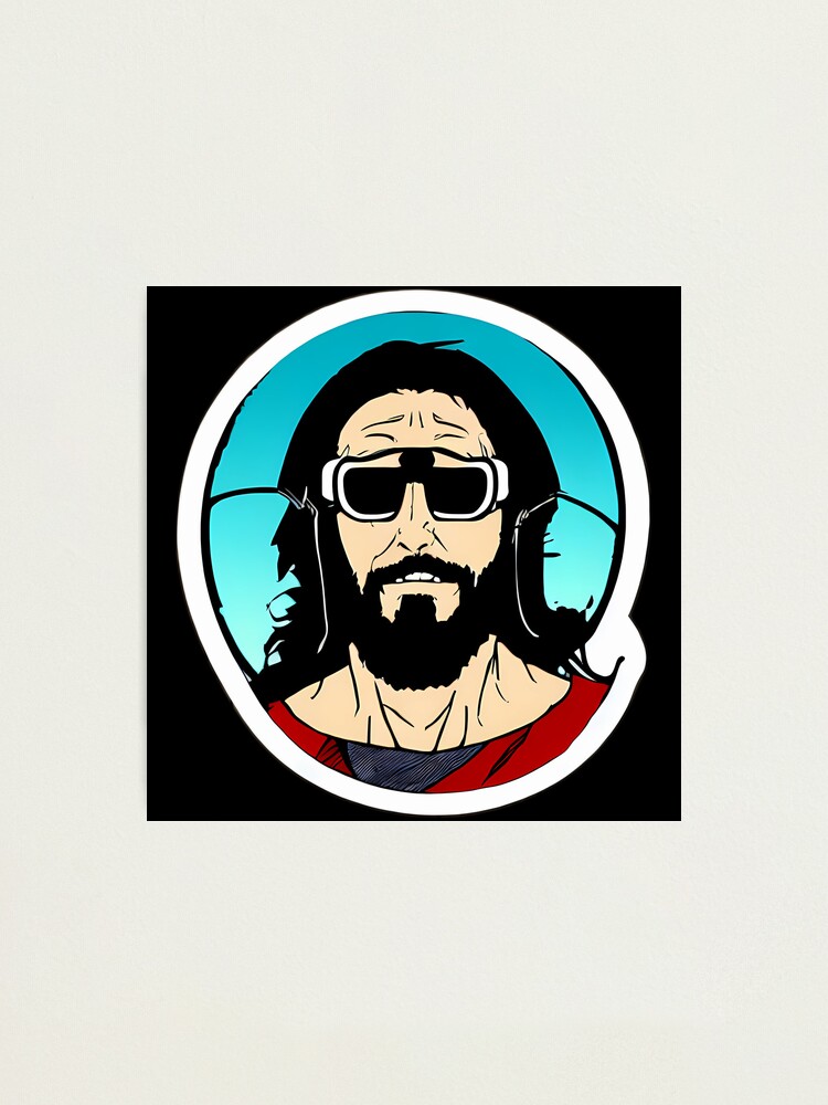 "Tech Jesus Christ Wearing AR Glasses VR Headset " Photographic Print ...