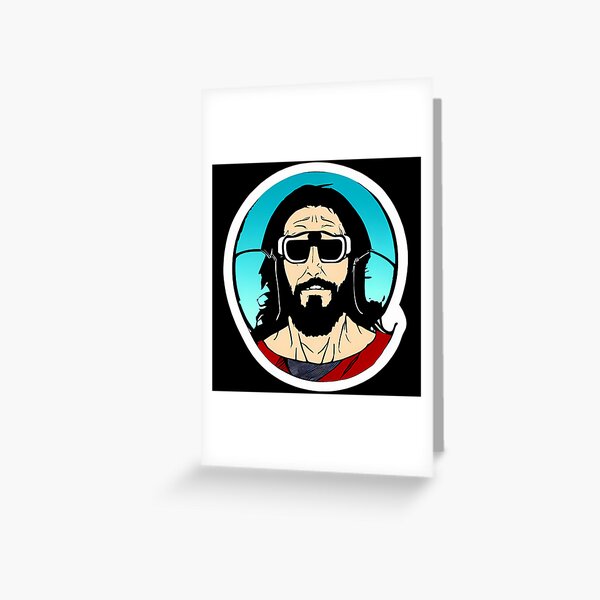 "Tech Jesus Christ Wearing AR Glasses VR Headset " Greeting Card for ...