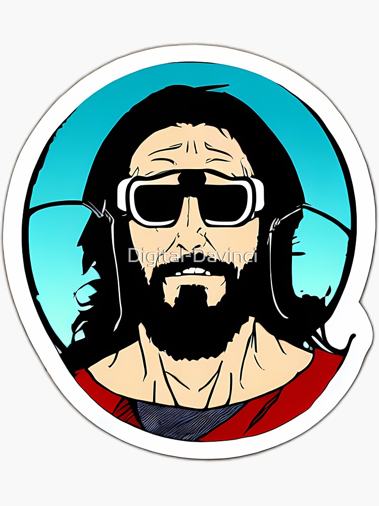"Tech Jesus Christ Wearing AR Glasses VR Headset " Sticker for Sale by ...