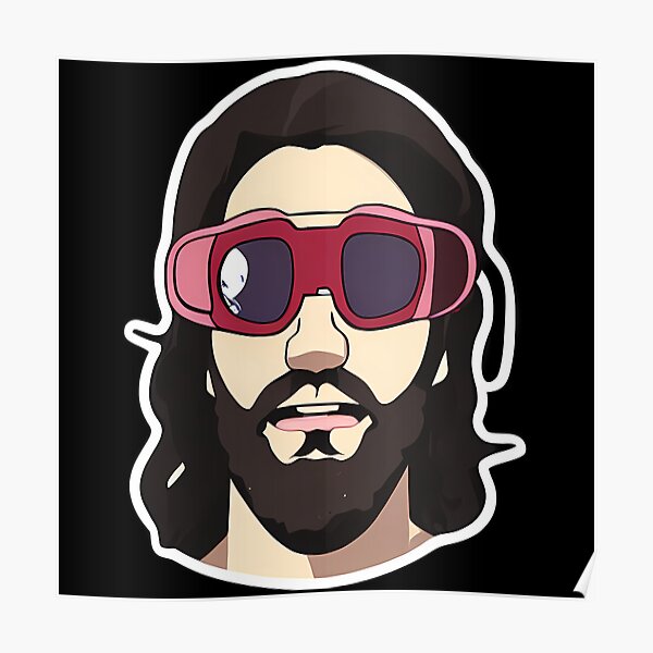 "Confused Nerdy Tech Jesus Christ in VR" Poster for Sale by Digital ...