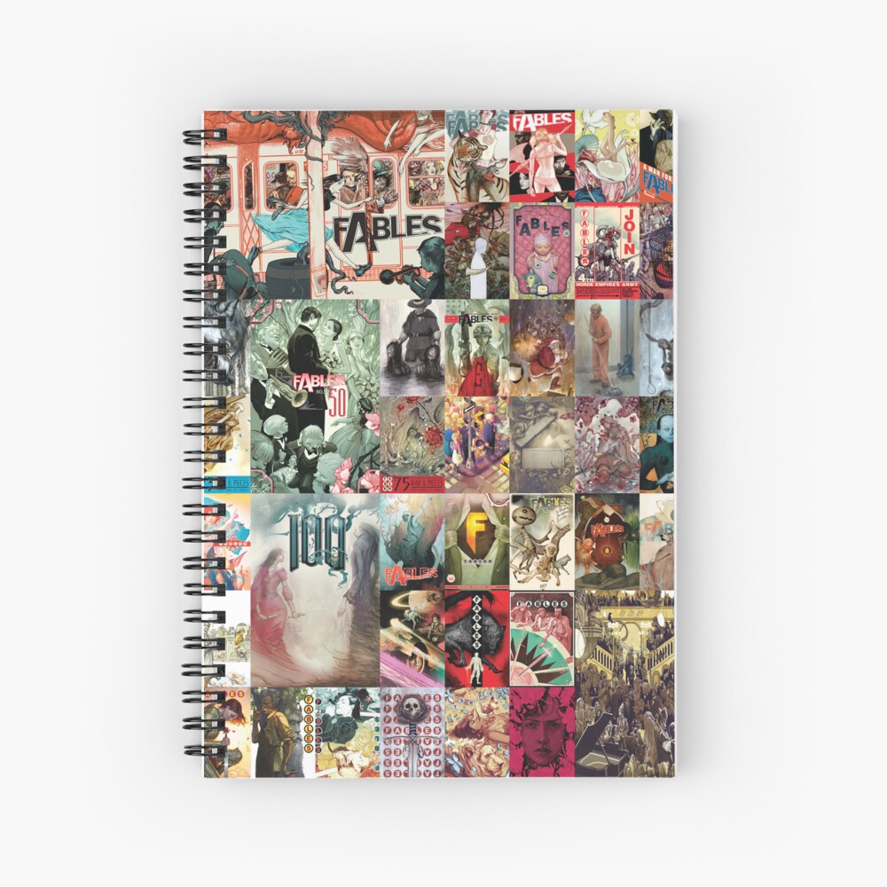 "fables, cover, collage,snow white,bigby wolf,boy blue,beauty,beast ...