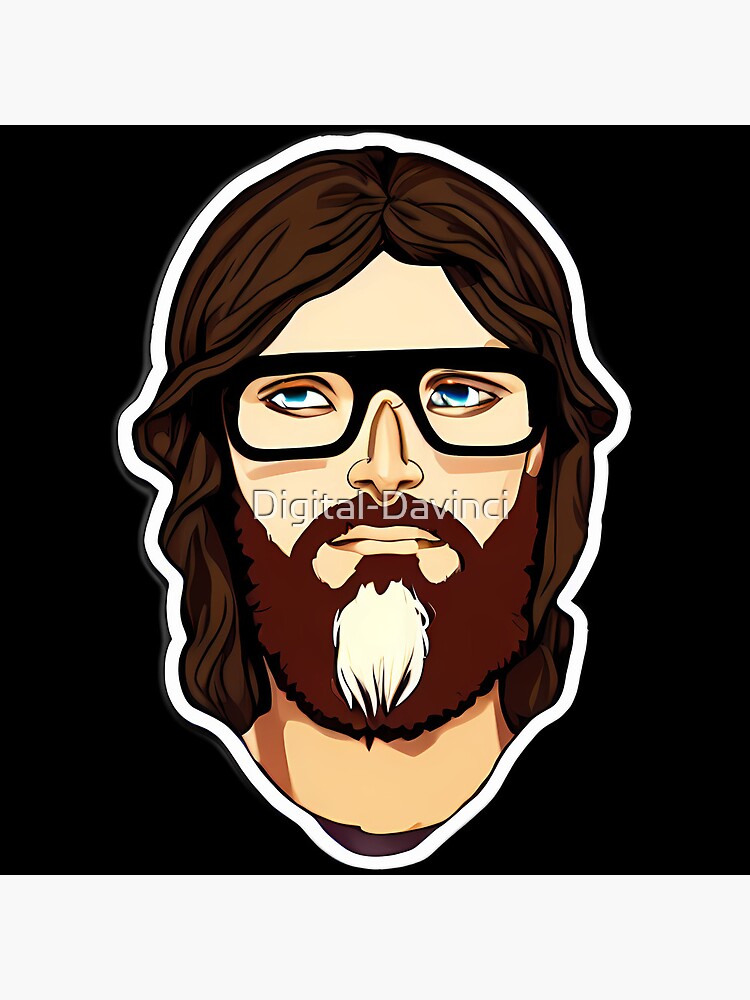 "Trendy Tech Jesus wearing Glasses" Poster for Sale by Digital-Davinci ...