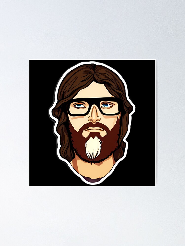 "Trendy Tech Jesus wearing Glasses" Poster for Sale by Digital-Davinci ...