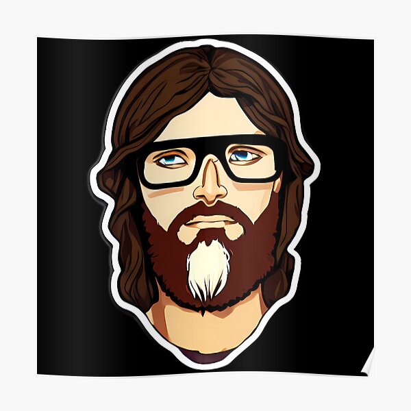 "Trendy Tech Jesus wearing Glasses" Poster for Sale by Digital-Davinci ...