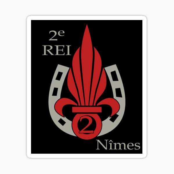 "Legion Etrangere 2e REI 2e Étranger #2750" Sticker for Sale by Rare ...