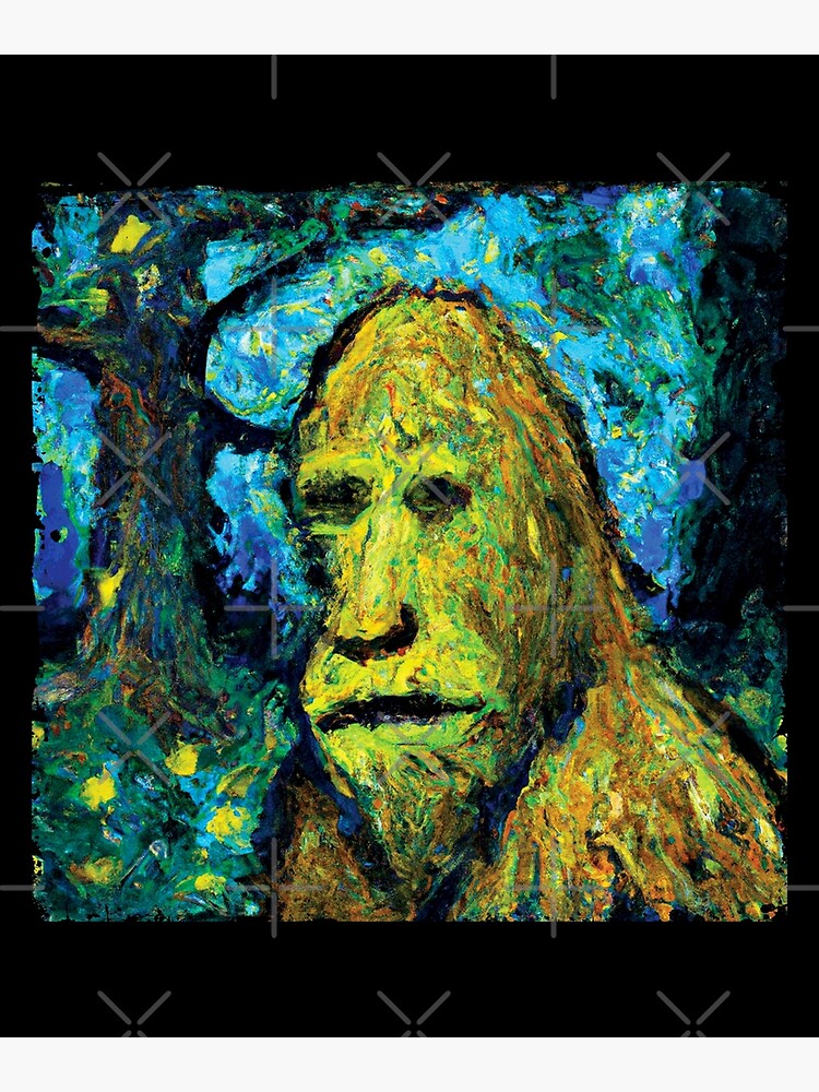 "Bigfoot Art Painting Aesthetic" Poster for Sale by belugastore | Redbubble
