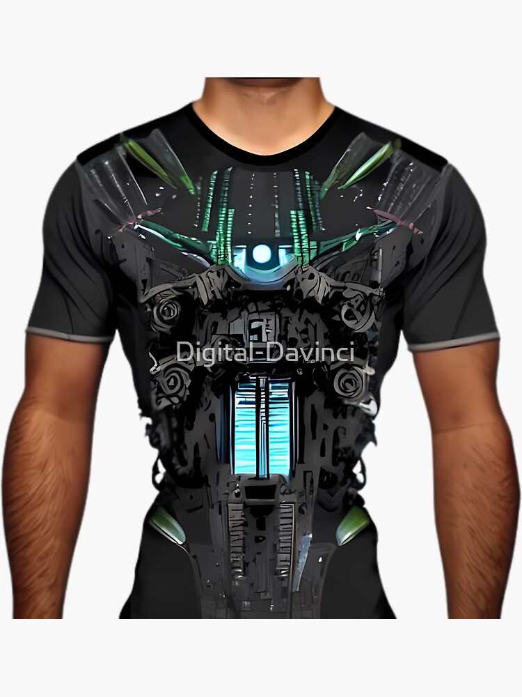 "Robot Cyborg (Meta Shirt in a Shirt Design)" Sticker for Sale by ...