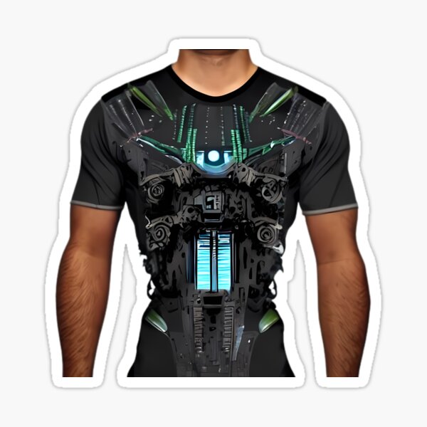 "Robot Cyborg (Meta Shirt in a Shirt Design)" Sticker for Sale by ...