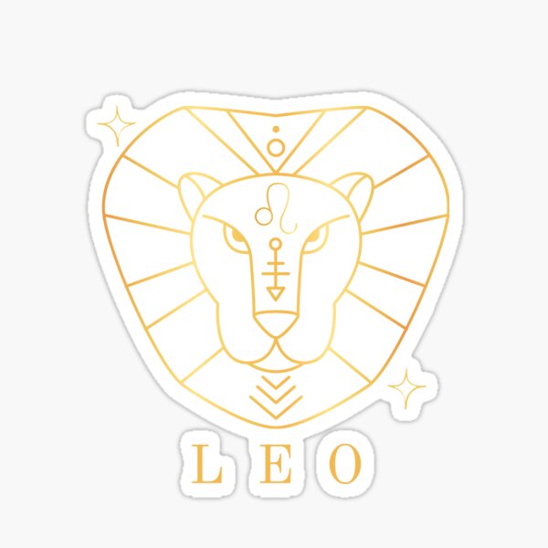 "Leo Zodiac Sign" Sticker for Sale by DSdesignprint | Redbubble
