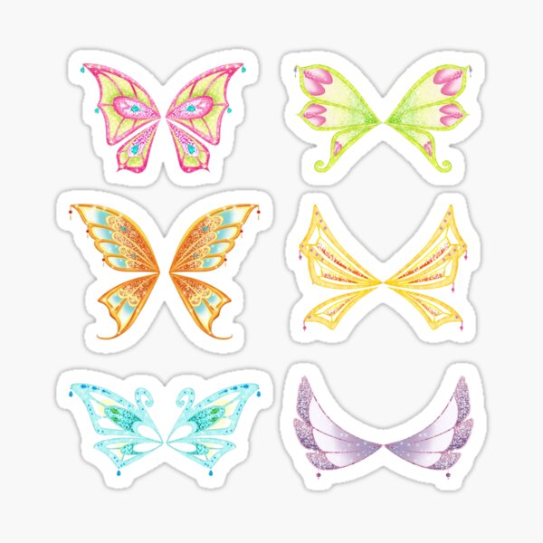 "Winx Club Wings" Sticker for Sale by AngelicAcademia | Redbubble
