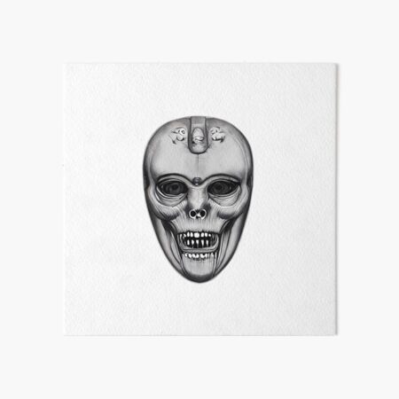 "Scifi Horror Skull Alien (HR Giger style)" Art Board Print for Sale by ...