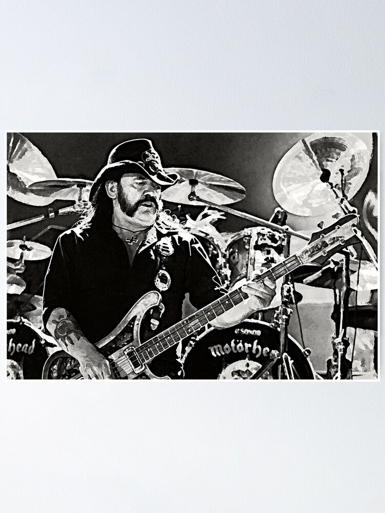 "Motörhead Lemmy Kilmister Art Print Heavy Metal Speed Metal Hard Rock" Poster for Sale by ...