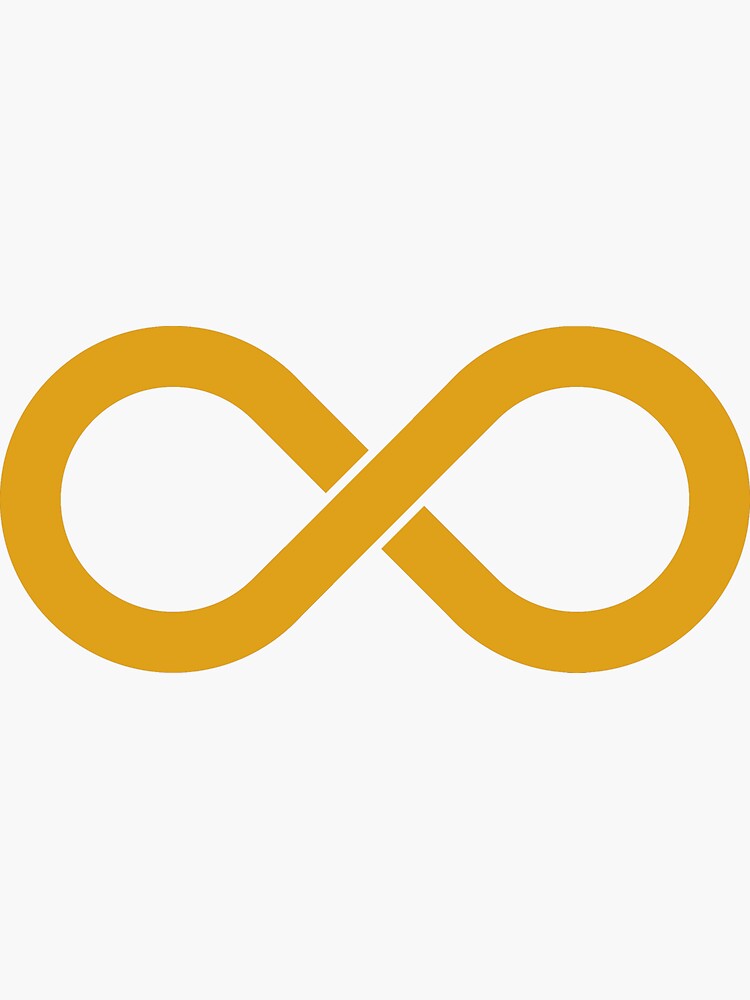 "Gold Autism Acceptance Infinity " Sticker for Sale by HCcreates ...