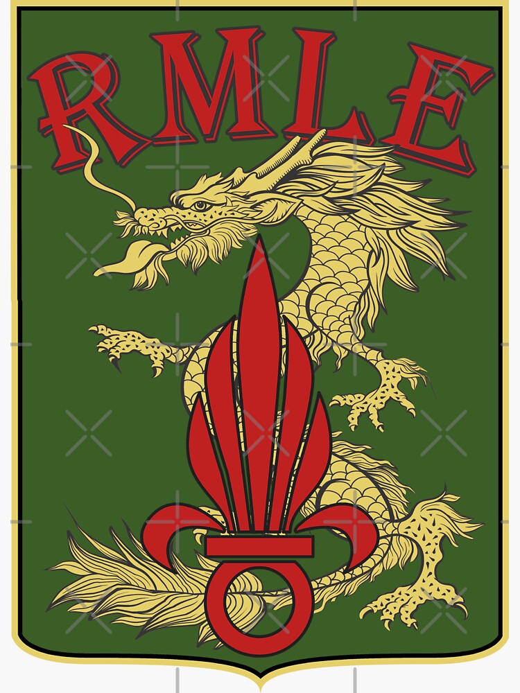 "Legion Etrangere RMLE Dragon #2753" Sticker for Sale by Rare-Militia ...