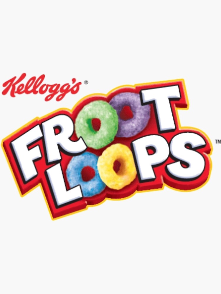 "froot loops cereal" Sticker for Sale by taylahbarnett9 | Redbubble