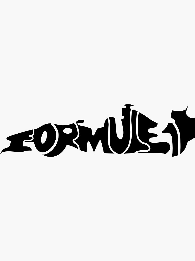 "FORMULA 1 - Typography" Sticker for Sale by RaceTrack-F1 | Redbubble