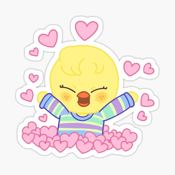 "STRAY KIDS (SKZOO) Bbokari Hearts " Sticker for Sale by ...