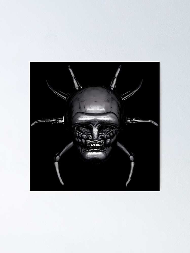 "Scifi Horror Skull Crab Alien (HR Giger style)" Poster for Sale by ...