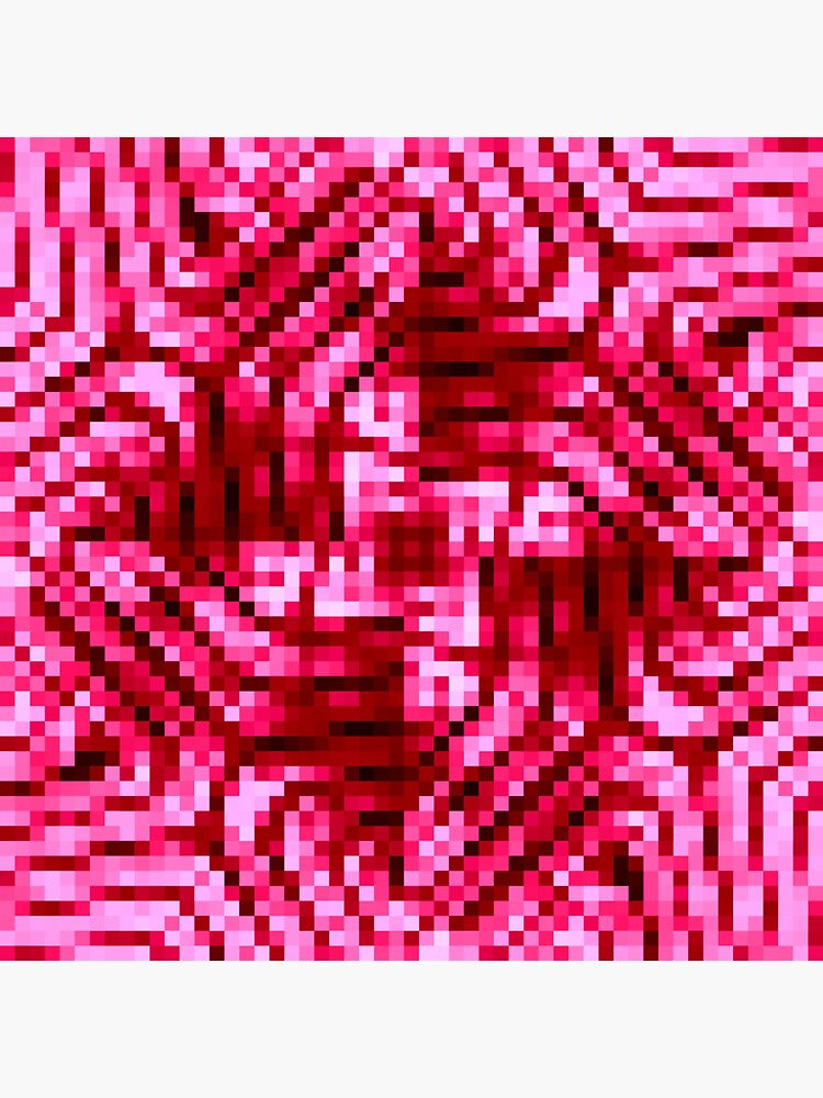 "Pink Pixels" Sticker for Sale by wumplekin | Redbubble