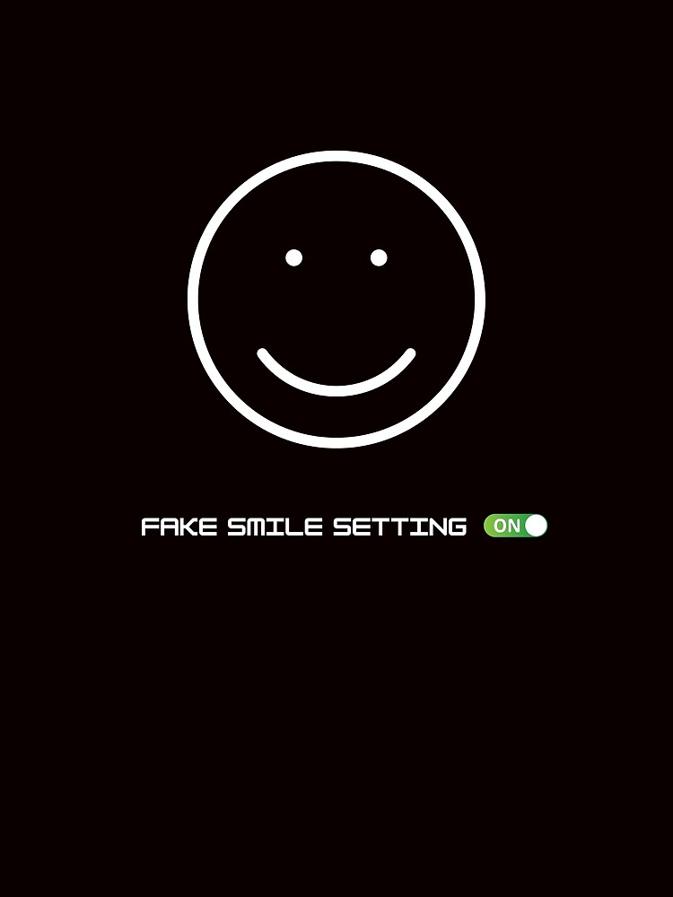 "Fake Smiley Face" Poster for Sale by deboblom | Redbubble