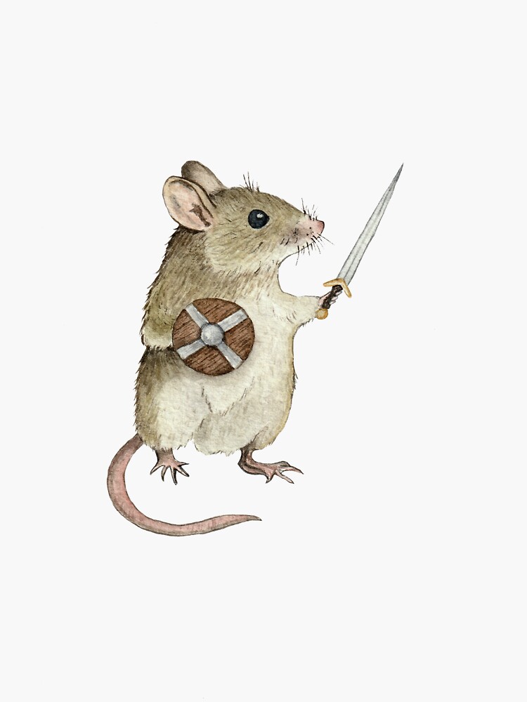 "Brave Mouse" Sticker for Sale by fernforest1 | Redbubble