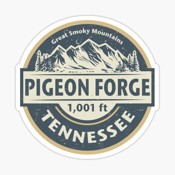 "Pigeon Forge, Tennessee" Sticker for Sale by studio838 | Redbubble