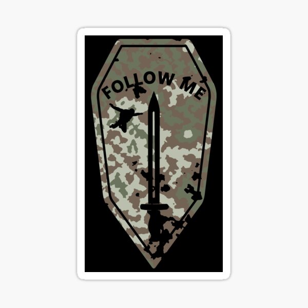 "Follow Me Jumpmaster #2771" Sticker for Sale by Rare-Militia | Redbubble