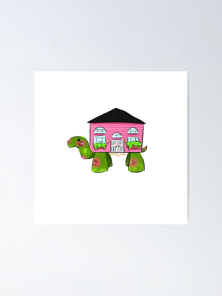 "Turtle Mobile Home Sticker" Poster for Sale by Maireen21 | Redbubble