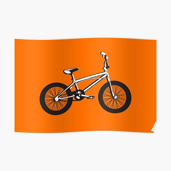 "Clean BMX bike print" Poster for Sale by retropetrol | Redbubble